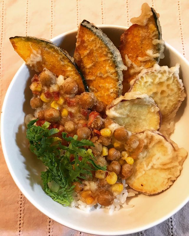 Tempura bowl - Vegan Home Cookings
