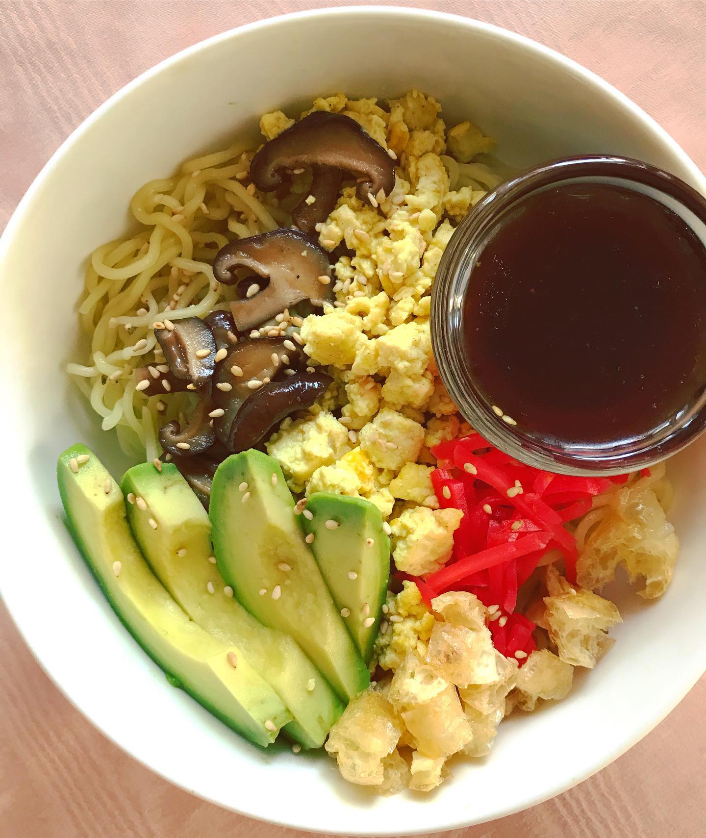 Cold ramen (Hiyashi-chūka) ﻿ - Vegan Home Cookings